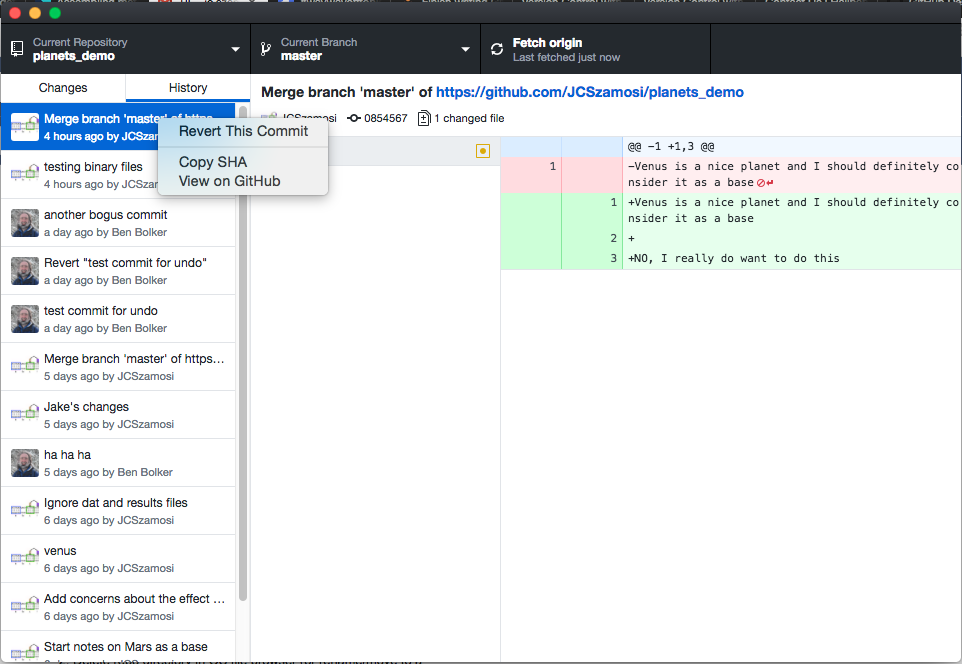 Version Control With Git Exploring History